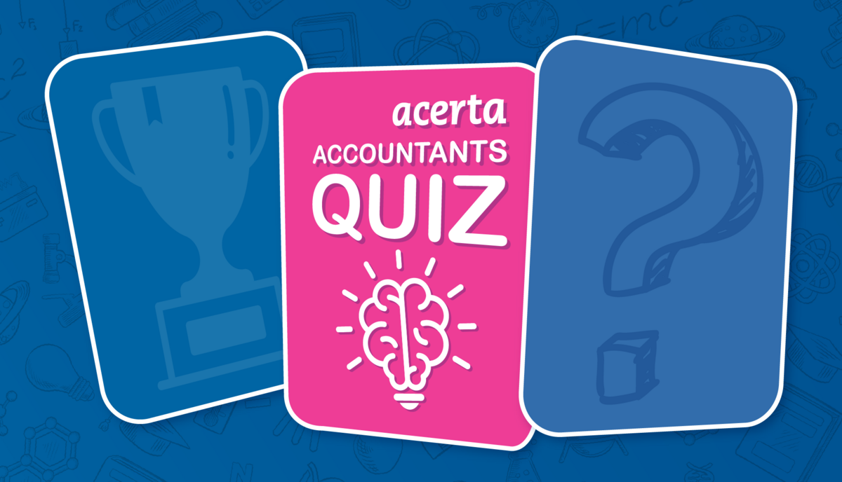 Schrijf je team in voor de Acerta Accountants Quiz - Acerta